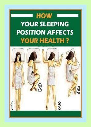 How Your Sleeping Position Affects Your Health Healthy Life Hacks