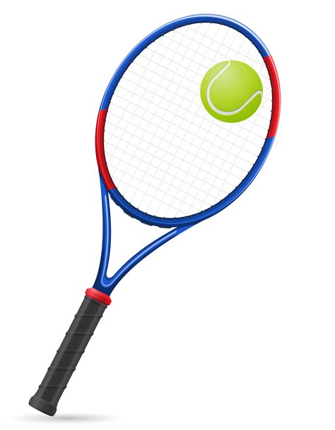 Tennis Racket And Ball Vector Illustration 515475 Vector Art At Vecteezy