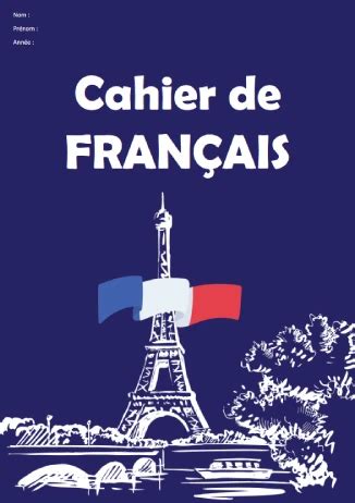 Pages De Garde Fran Ais Pour Cahiers