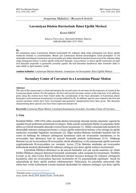 pdf secondary center of curvature in a lorentzian planar motion