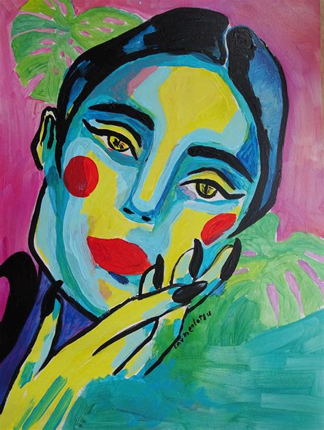 Obraz Portret Hiszpanki Pop Art Fowizm Sklep Online Artyferia