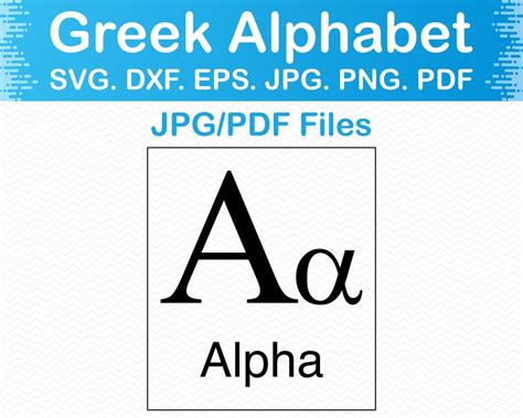Letras Griegas Svg Alfabeto Griego Svg Letra Griega Archivos Etsy Espa A