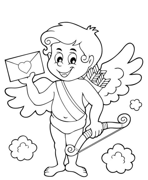 Cupid Coloring Pages Printable