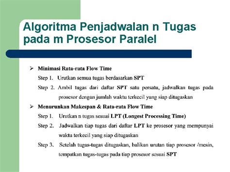Penjadwalan Produksi Bagian 2 Mesin Paralel Dan Seri