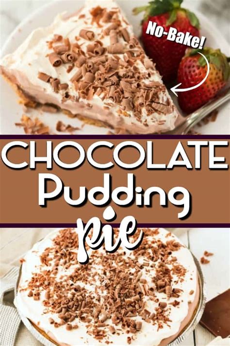 No Bake Chocolate Pudding Pie Princess Pinky Girl