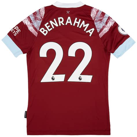 2022 23 West Ham Home Shirt Benrahma 22 S