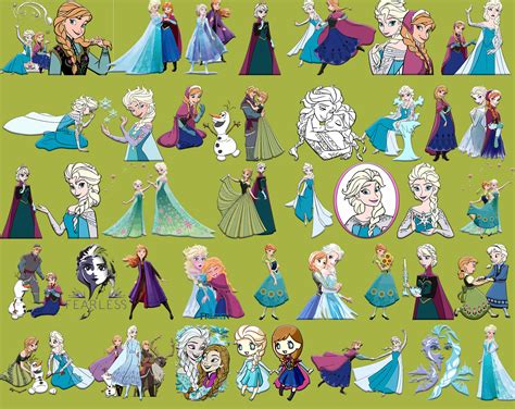 1000 Frozen Bundle Frozen Elsa Svg Frozen Clipart Frozen Png Files