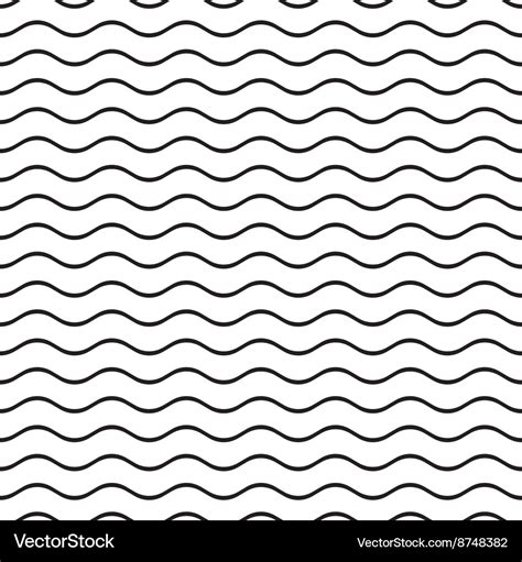 Seamless Wavy Line Pattern Royalty Free Vector Image