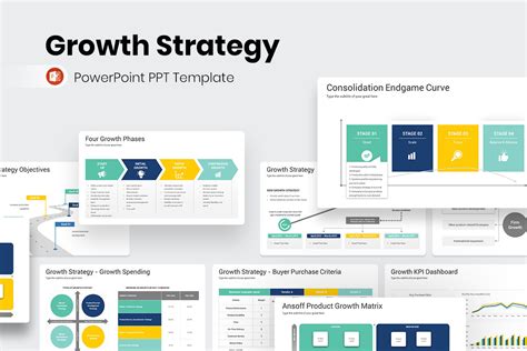 Growth Strategy PowerPoint Template Nulivo Market