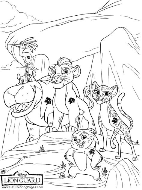 Free The Lion Guard Färbung Seite Kostenlose druckbare Malvorlagen