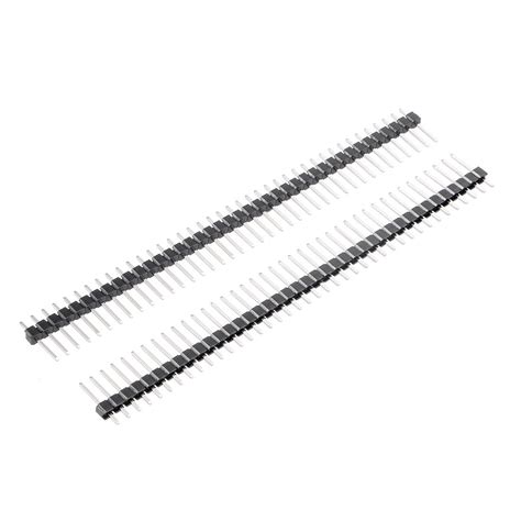 Amazon co jp uxcell ピンヘッダー 40P 単行 ストリップ プロトタイプシールド用 2 54mm 長さ12 mm 30個
