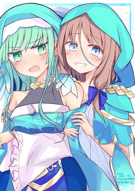 鳥乃カヲリイラスト100日チャレンジ中 on Twitter RT teruteruyohou この街の二人の聖女様