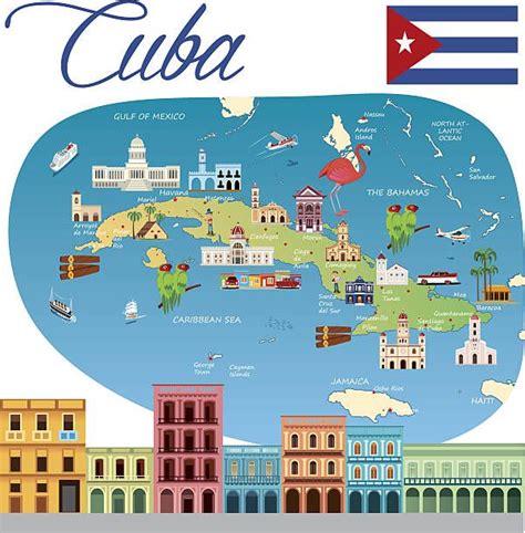 Vector Cartoon Map Of Cuba Mapa De Cuba Cuba Guia De Viaje