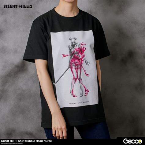 Silent Hill T Shirt Bubble Head Nurse Color Black Gecco Direct