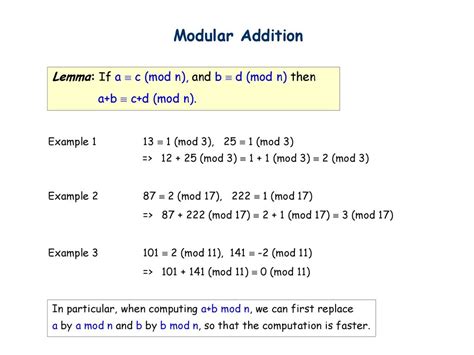 modular arithmetic i lecture 9 oct ppt download