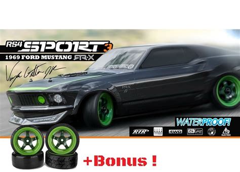 HPI RS4 Sport 3 1969 Ford Mustang RTR X Model Araba DJI Drone RC