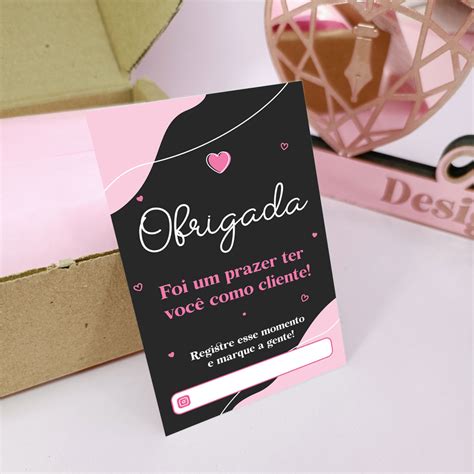Folhetos De Agradecimento Ao Cliente X Cm V Rios Modelos Line