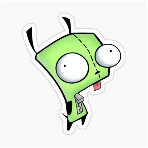 Gir Invader Zim Sticker Stickers Labels Tags Paper Party Supplies