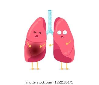 Coughing Up A Lung Cartoon