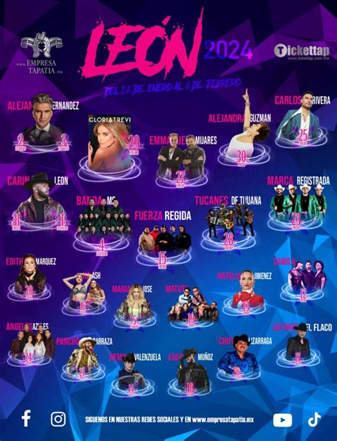 FERIA ESTATAL DE LEÓN 2024 ANUNCIA GRANDES ARTISTAS Y PRECIOS DE