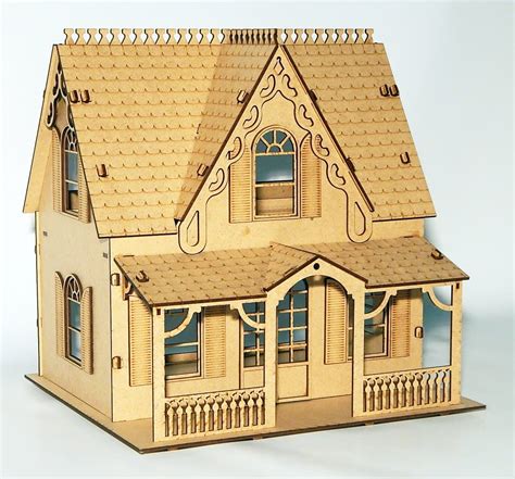 Garland Houses Wooden Handmade Laser Cut File Vector Cdr File For Laser