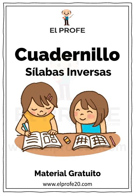 Cuadernillo De Silabas Inversas Elprofe Gratis Material Gratuito