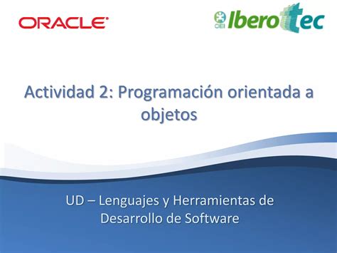 Programacion Orientada A Objetos Java Ppt
