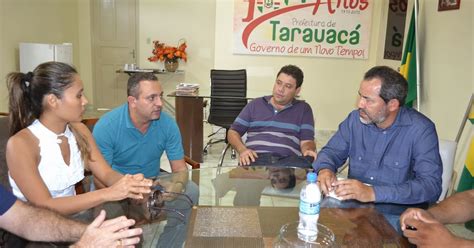 Assecom Tarauac Prefeito Em Exerc Cio Chagas Batista Recebe Visita