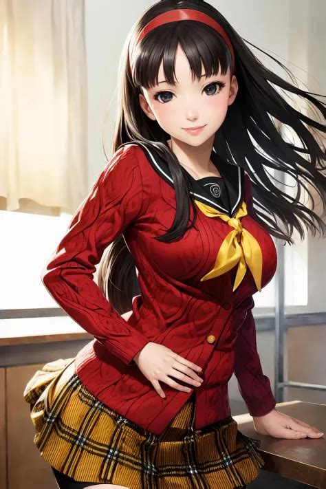1 Girl Solo Yukiko Smile Grey Eyes SeaArt AI
