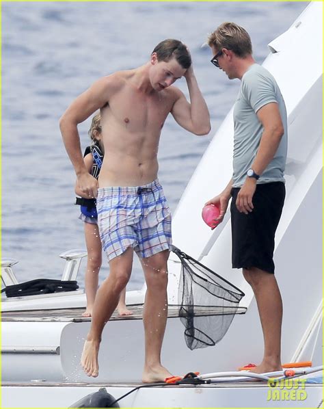 Patrick Schwarzenegger Shirtless St Tropez Vacation Continues Photo