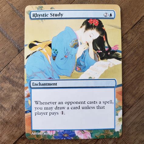 Rhystic Study D Abyss Proxy Shop