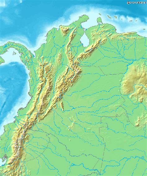 Colombia relieve La guía de Geografía