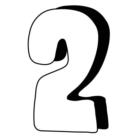 Dibujos De Numero Dos Para Colorear E Imprimir Coloringonly