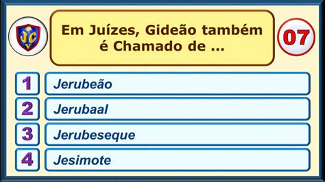 Gincana B Blica Do Livro De Ju Zes Perguntas B Blicas Quiz