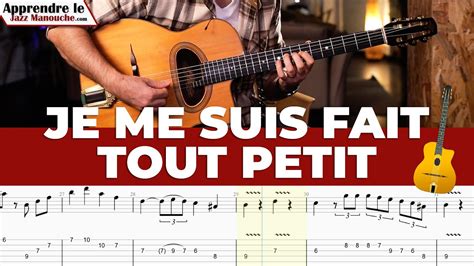 Je Me Suis Fait Tout Petit Georges Brassens Solo Et Tablature