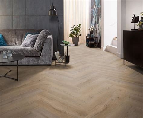 Visgraat PVC Plak Berlin Naturel Eiken Laminaatpark