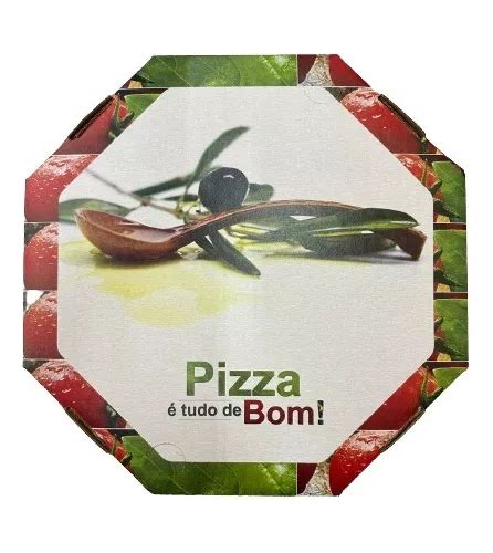 Caixa De Pizza Oitavada Papel Cartão N 35 25 Unidades MercadoLivre
