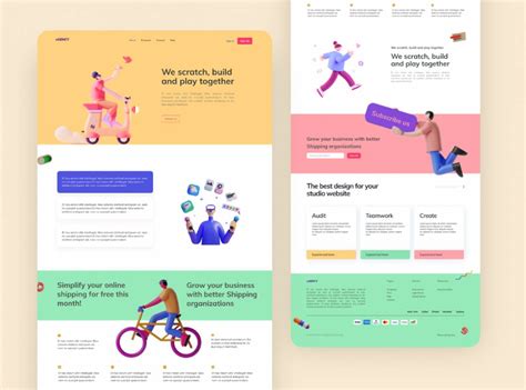 Figma Agency Landing Page Template Ui Free