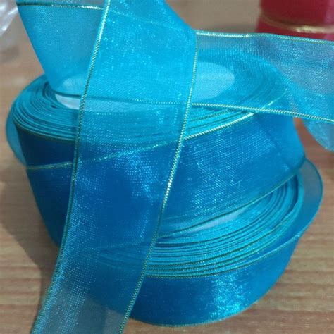 Jual Pita Organdi List Emas 1 Inch Atau 2 5 Cm Panjang 3 Meter