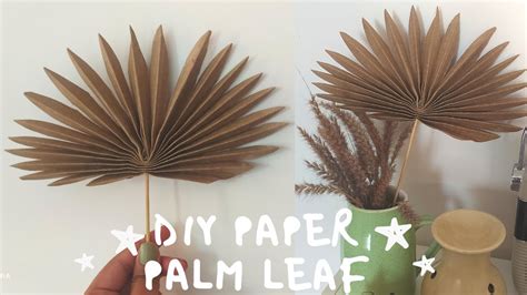 DIY Paper Palm Leaves Plam Leaf Craft How To Make Paper Palm Leaves