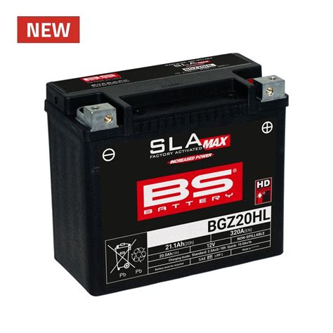 Batterie BS BATTERY SLA MAX sans entretien activée usine BGZ20HL