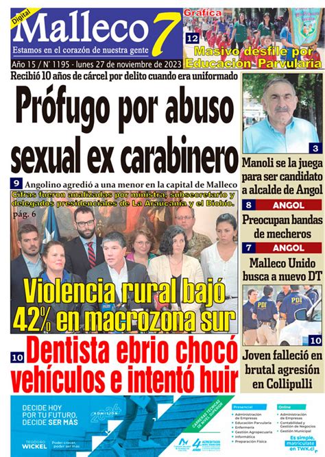 Edición Lunes 27 de Noviembre de 2023 Malleco 7