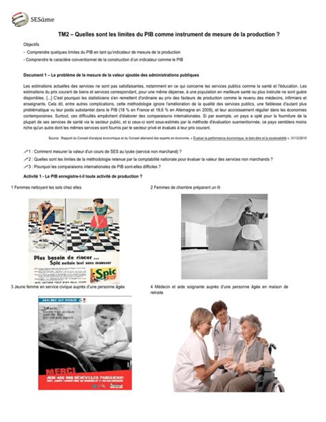 Tm Quelles Sont Les Limites Du Pib