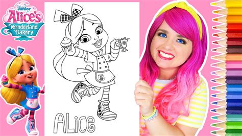 Coloring Alice S Wonderland Bakery Coloring Page Prismacolor Colored