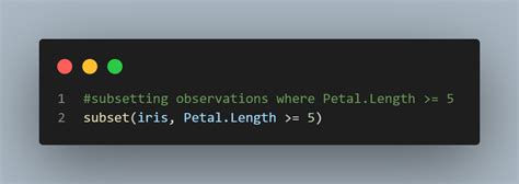 how to select and subset data in r