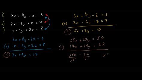 how to solve simultaneous equations containing 3 unknowns easy guide youtube