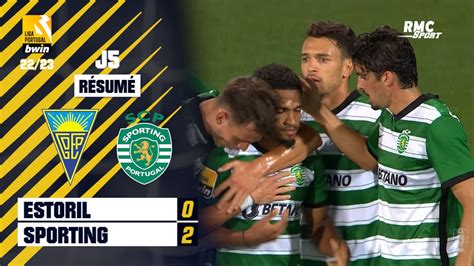 Résumé Estoril 0 2 Sporting Liga portugaise J5