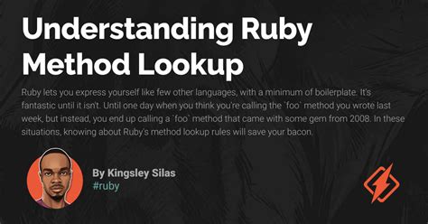 understanding ruby method lookup honeybadger developer blog