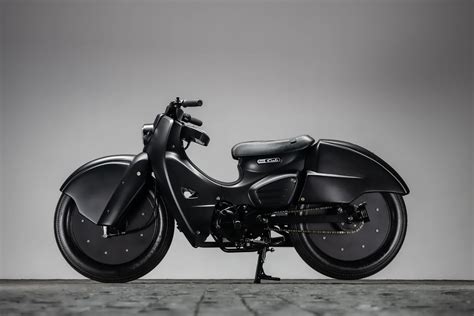K Speed Builds 100 Honda Super Cub Custom Bikes With Large Fenders And