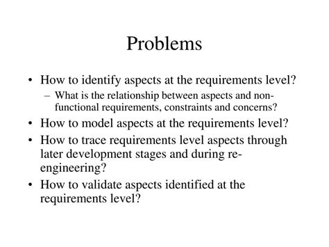 ppt aspect oriented requirements engineering powerpoint presentation id 2976451